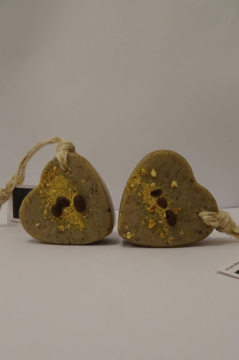 Heart Shape Natural Coffee Soap – Italian Tights